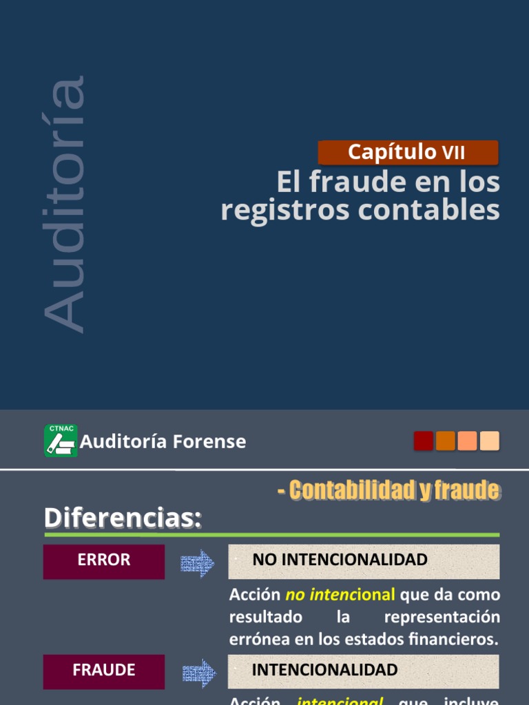 1-7 Fraude en Los Registros Contables | PDF | Contabilidad | Negocios ...