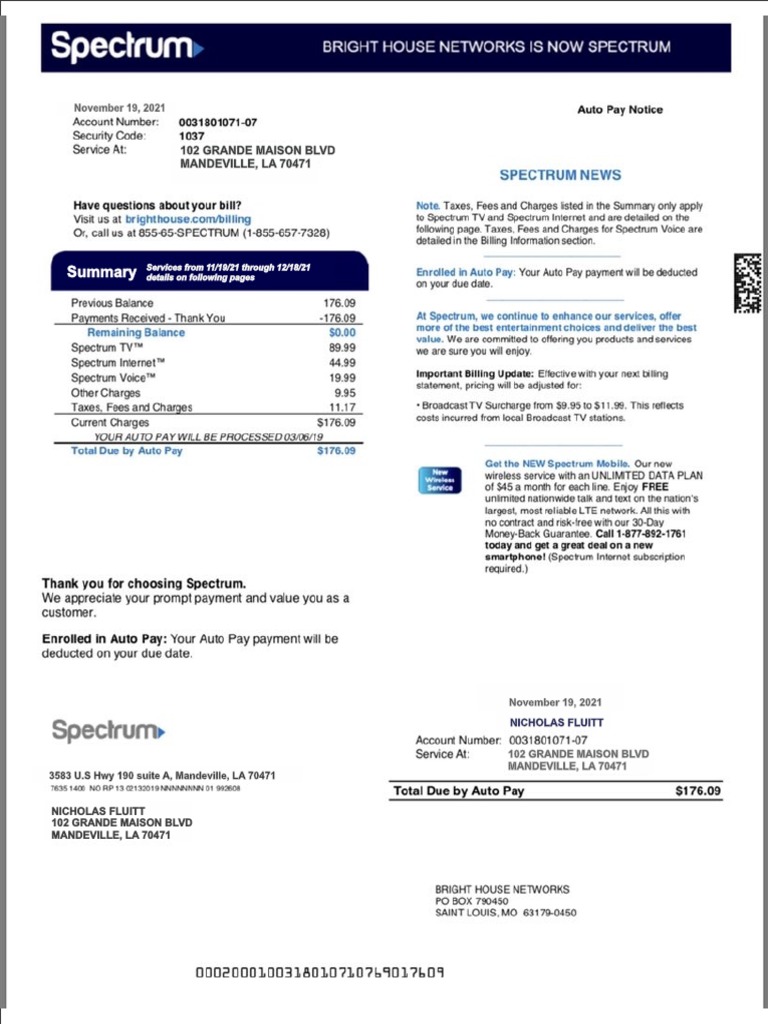 Spectrum Bills | PDF