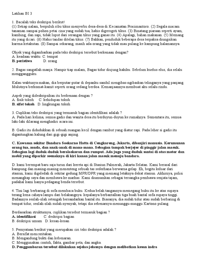 Latihan Bi 3 Pdf
