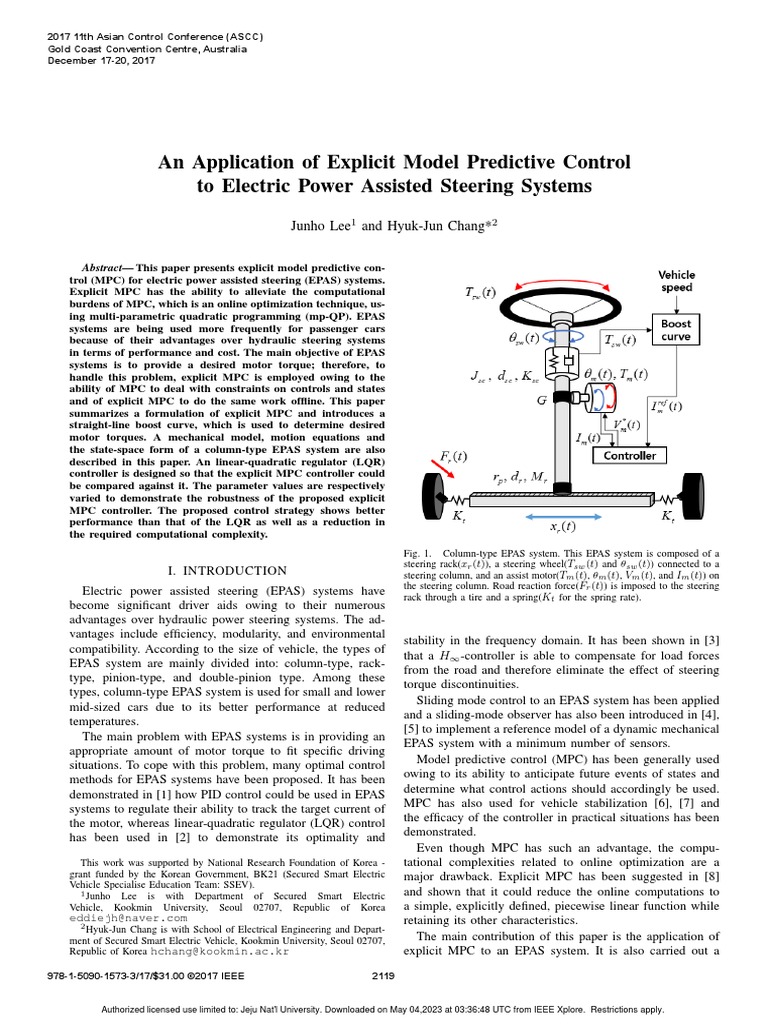 An - Application - of - Explicit - Model - Predictive - Control - To ... An - Application - of - Explicit - Model - Predictive - Control - To ...