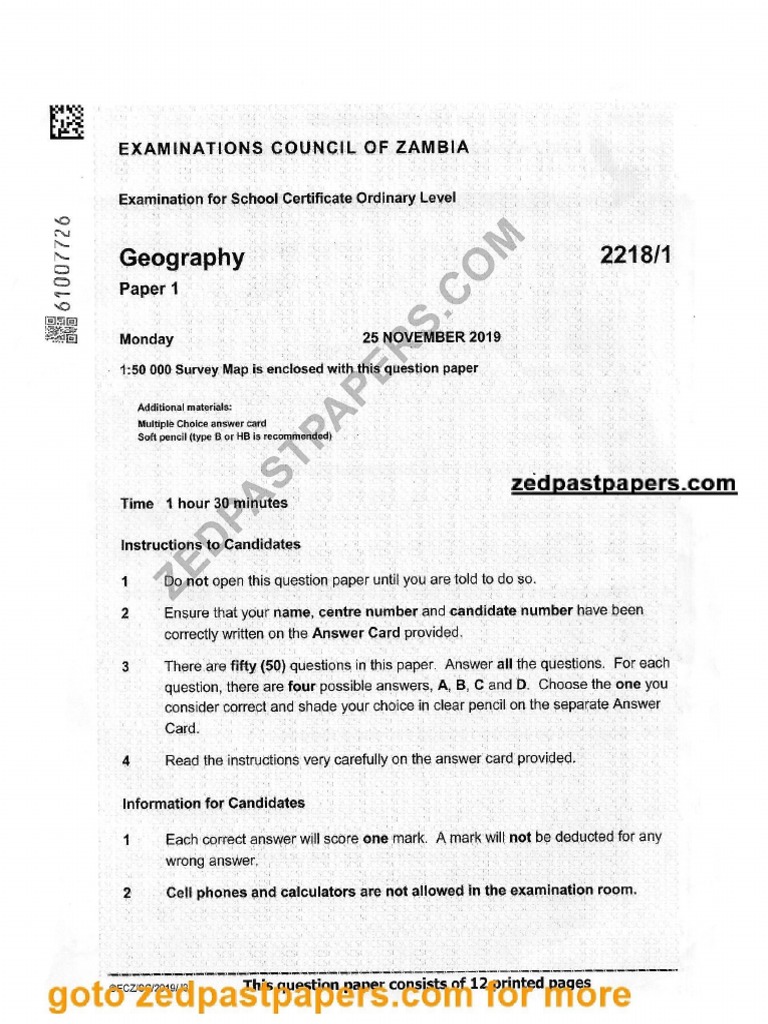 G12 - Geography 2019 - p1-1 | PDF