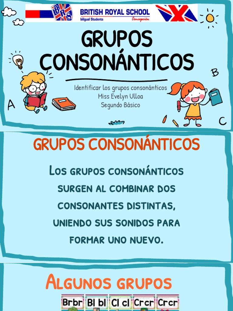8.1 PPT Grupos Consonanticos - Segundo Spanish | PDF