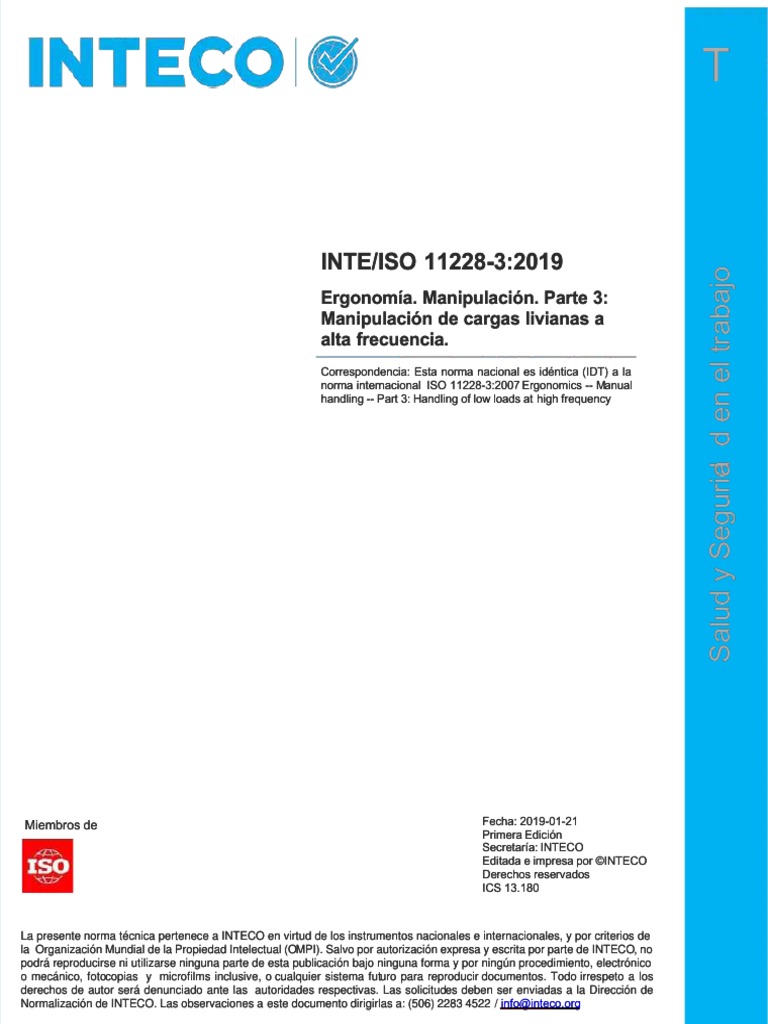 PDF Inte Iso 11228 3 2019 - Compress | PDF