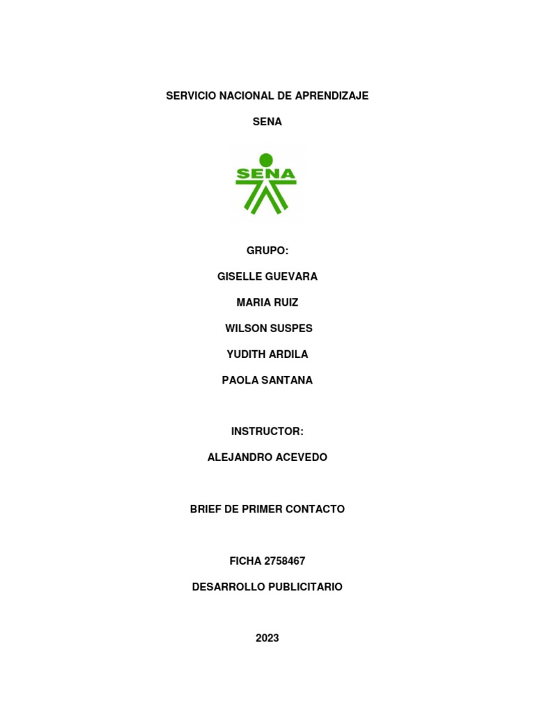 Brief de Primer Contacto | PDF Brief de Primer Contacto | PDF