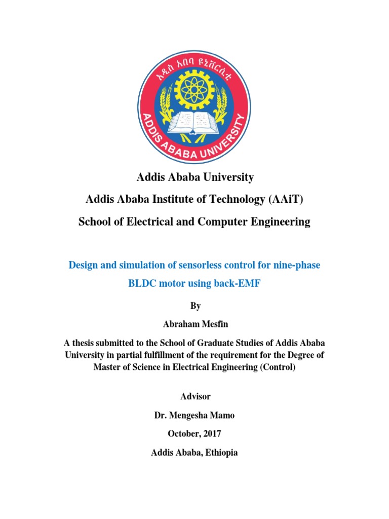 Abraham Mesfin | PDF | Electric Motor | Power Inverter
