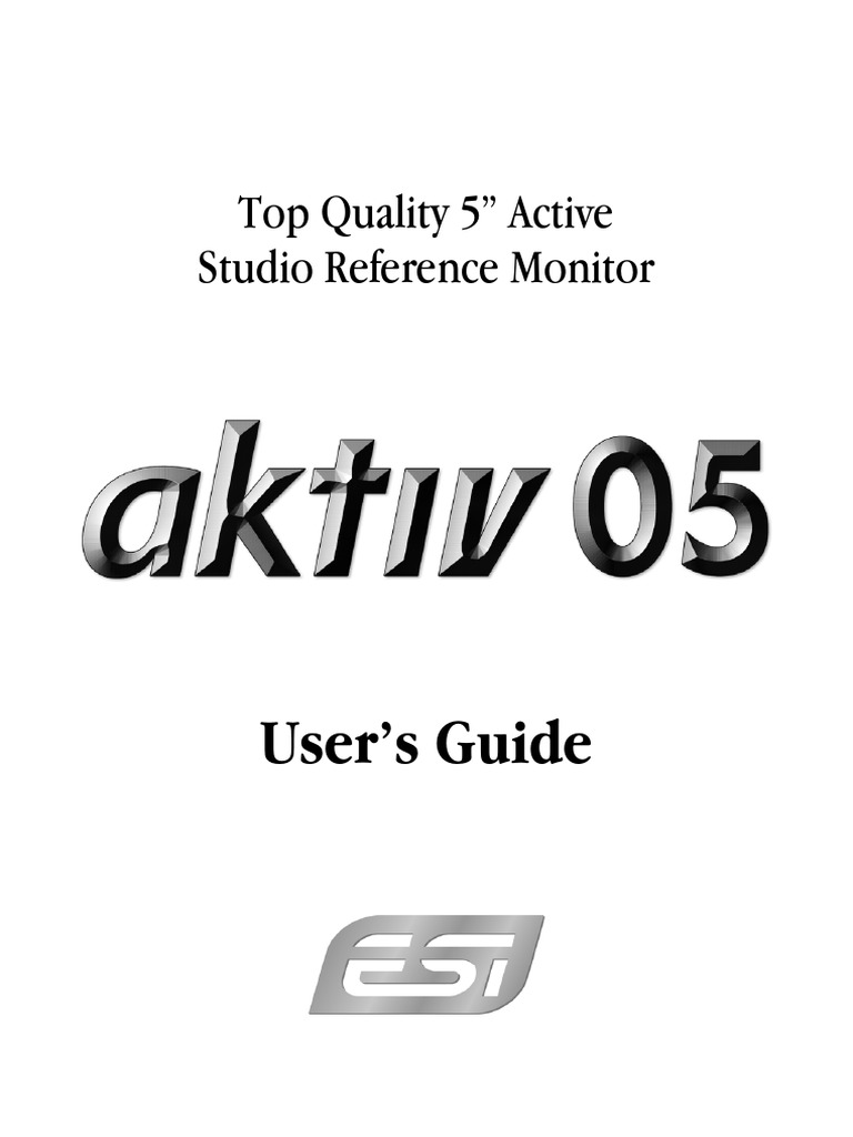 Manual ESI Aktiv 05 | PDF