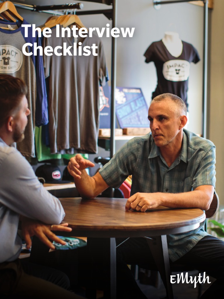 12.the EMyth Interview Checklist | PDF