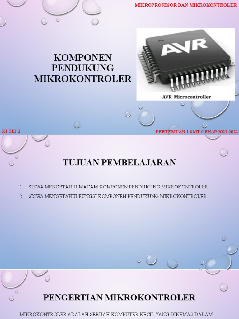 A. XI TEI 1 MM - Pertemuan 1 Genap 2021-2022 - Komponen Pendukung ...