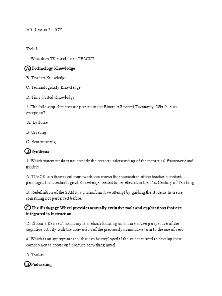 M5 Lesson 2 | PDF | Educational Technology | Teachers