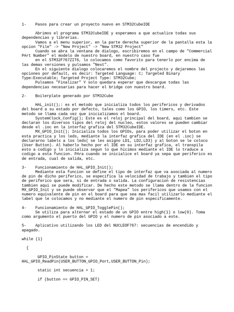 Procedimiento Lab1 Micro | PDF