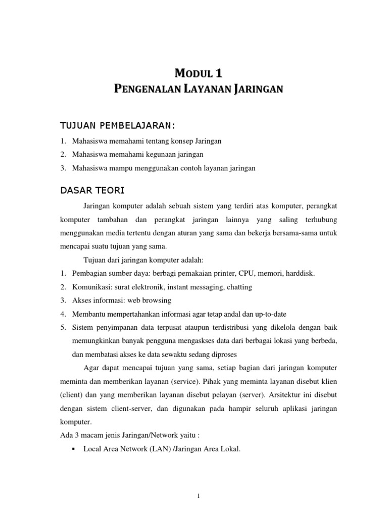 Contoh Modul Praktikum Fisika - Riset