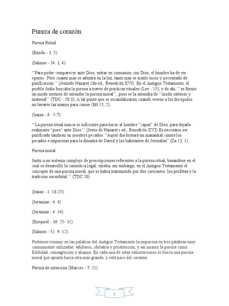 Pureza de Corazon. ?? | PDF | Jesús | Amor
