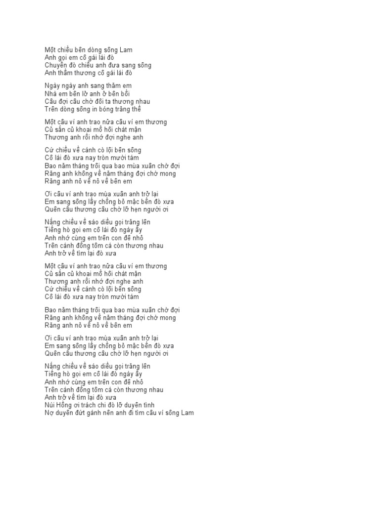 Tim em Cau Vi Song Lam | PDF