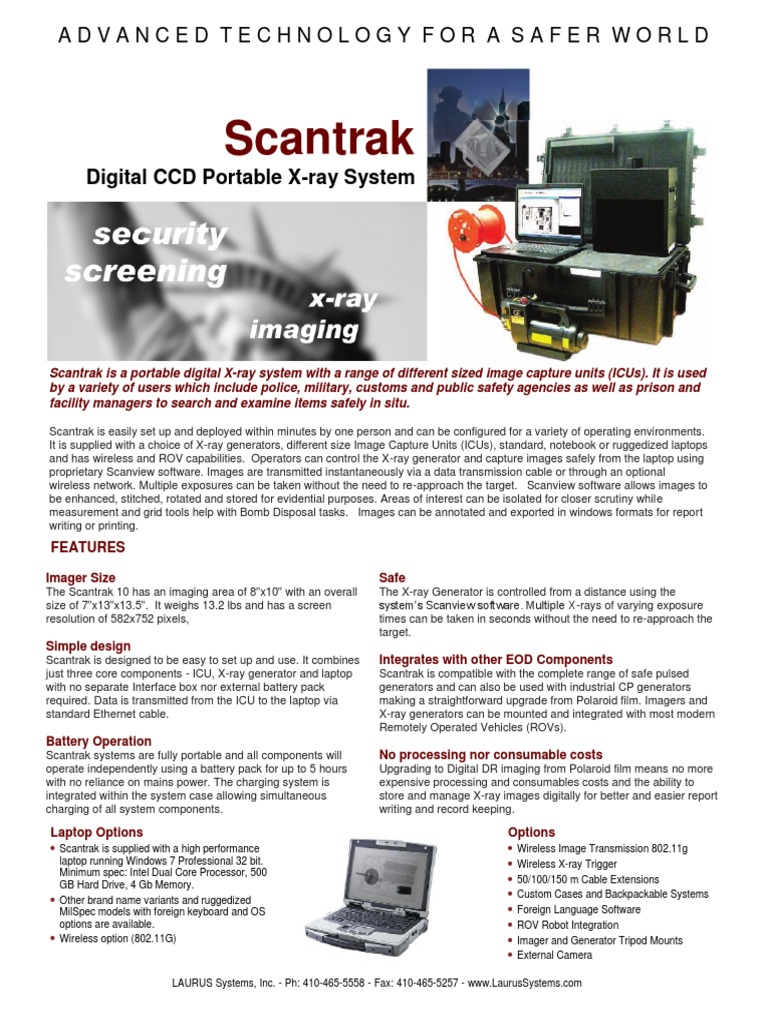 LS Scanna Scantrak 2 Portable X Ray | PDF | Laptop | Computer Hardware