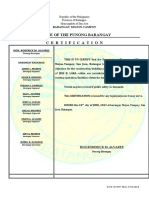 Barangay Endorsement Letter | PDF
