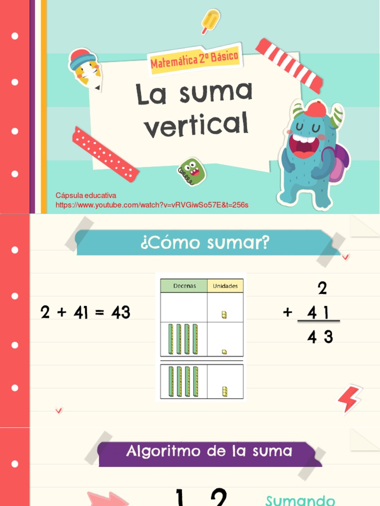 suma vertical 2º Básico | PDF