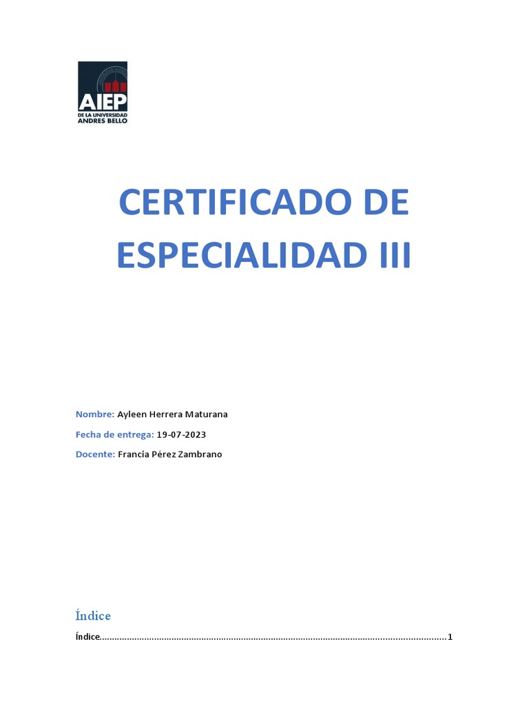 CERTIFICADO DE ESPECIALIDAD III Semana 3 | PDF | La seguridad informática | Seguridad