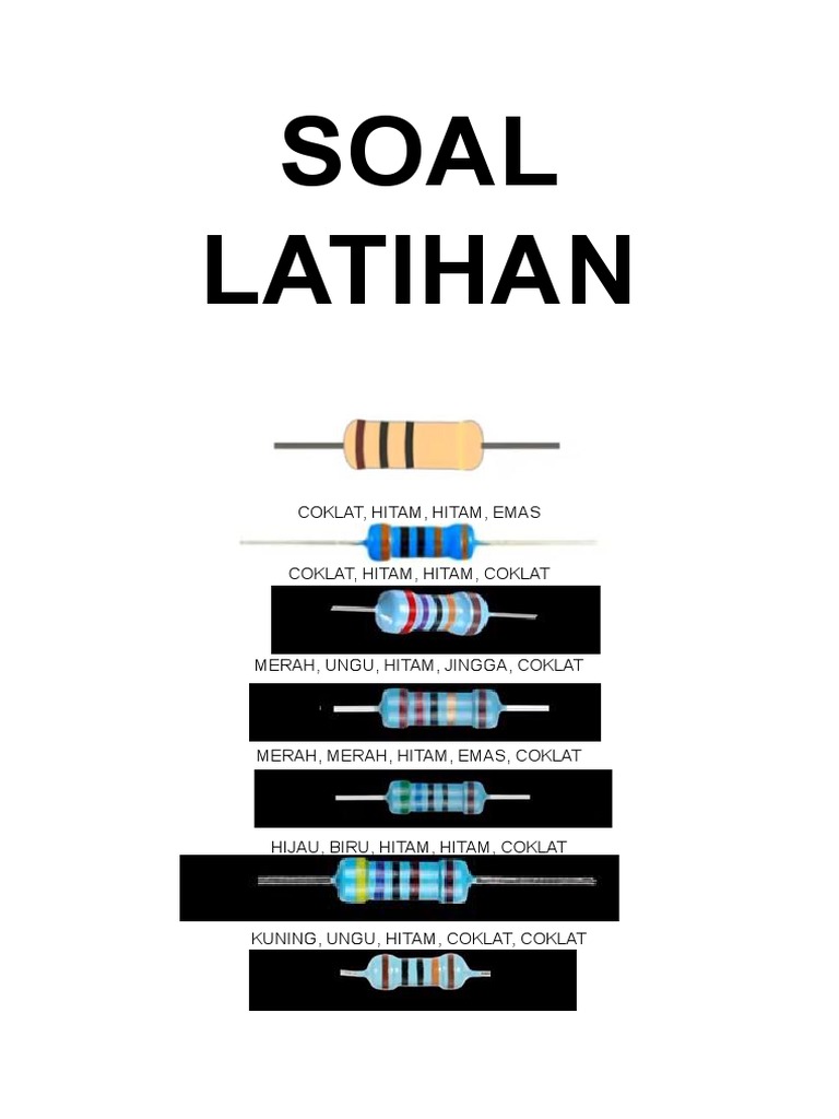 PDTO - Soal Latihan - Resistor | PDF