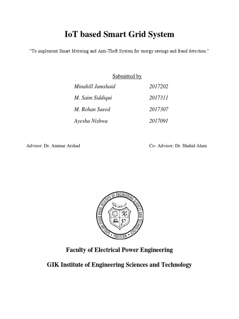 Iot Based Smart Grid System | PDF
