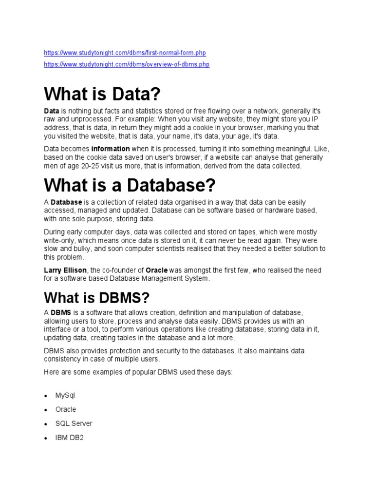 Dbms New | PDF | Databases | Relational Database