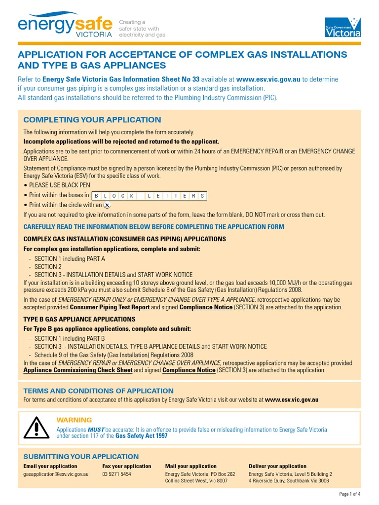 ESV Gas Forms Revised V2-A - Schedule 7, 10 & 11 | PDF | Home Appliance ...