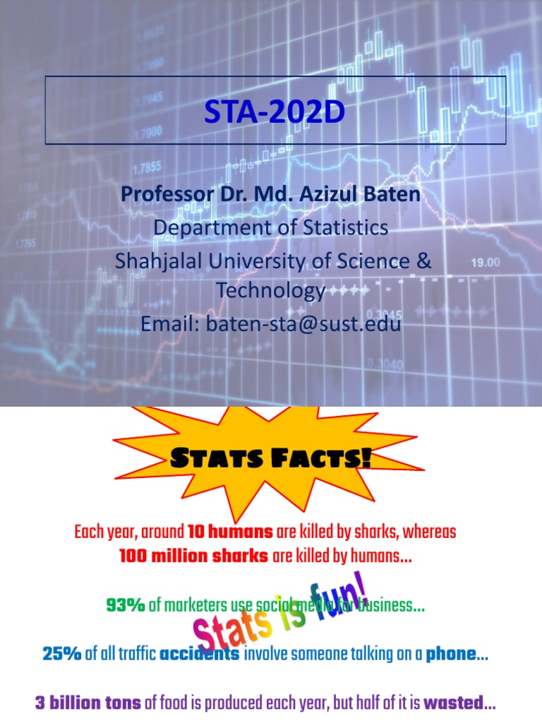 STA-202D: Professor Dr. Md. Azizul Baten | PDF | Level Of Measurement | Statistics