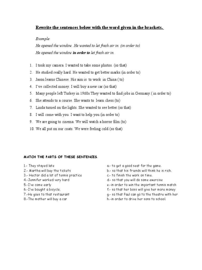 Purpose Conjunction | PDF