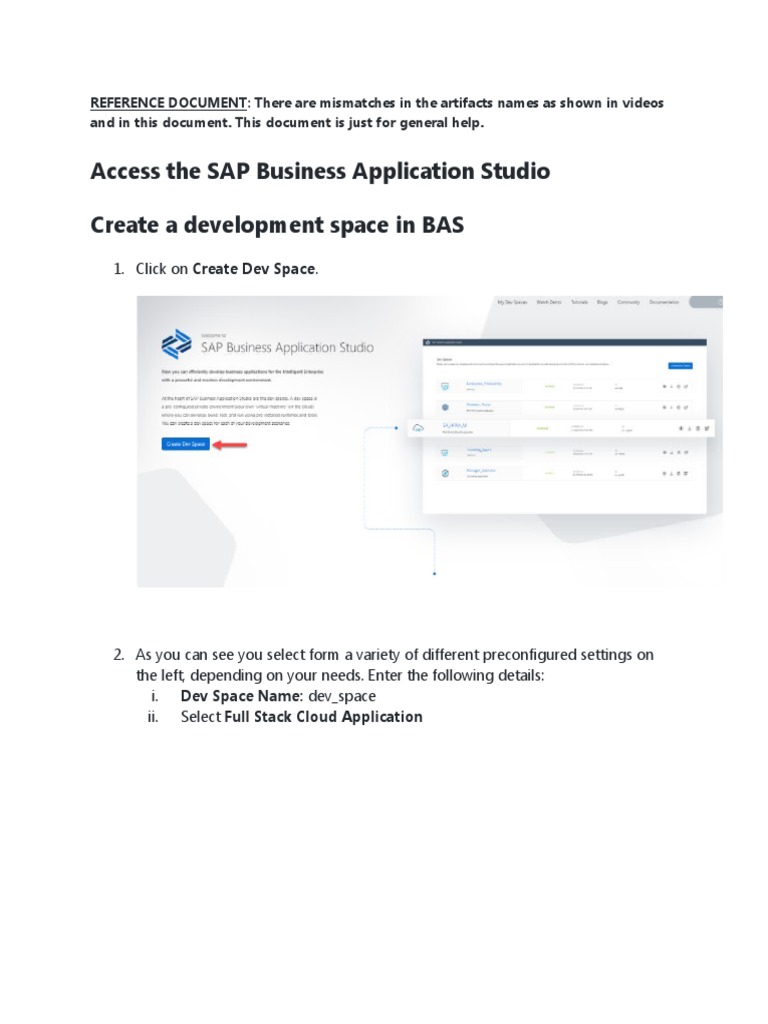 BAS Setup for SAP Cloud Development | PDF