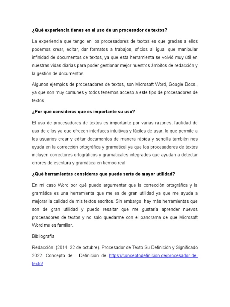 Procesador de Textos | PDF