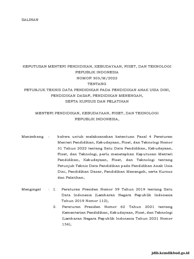 Https Jdih - Kemdikbud.go - Id Sjdih Siperpu Dokumen Salinan Salinan 20221124 135958 Salinan ...