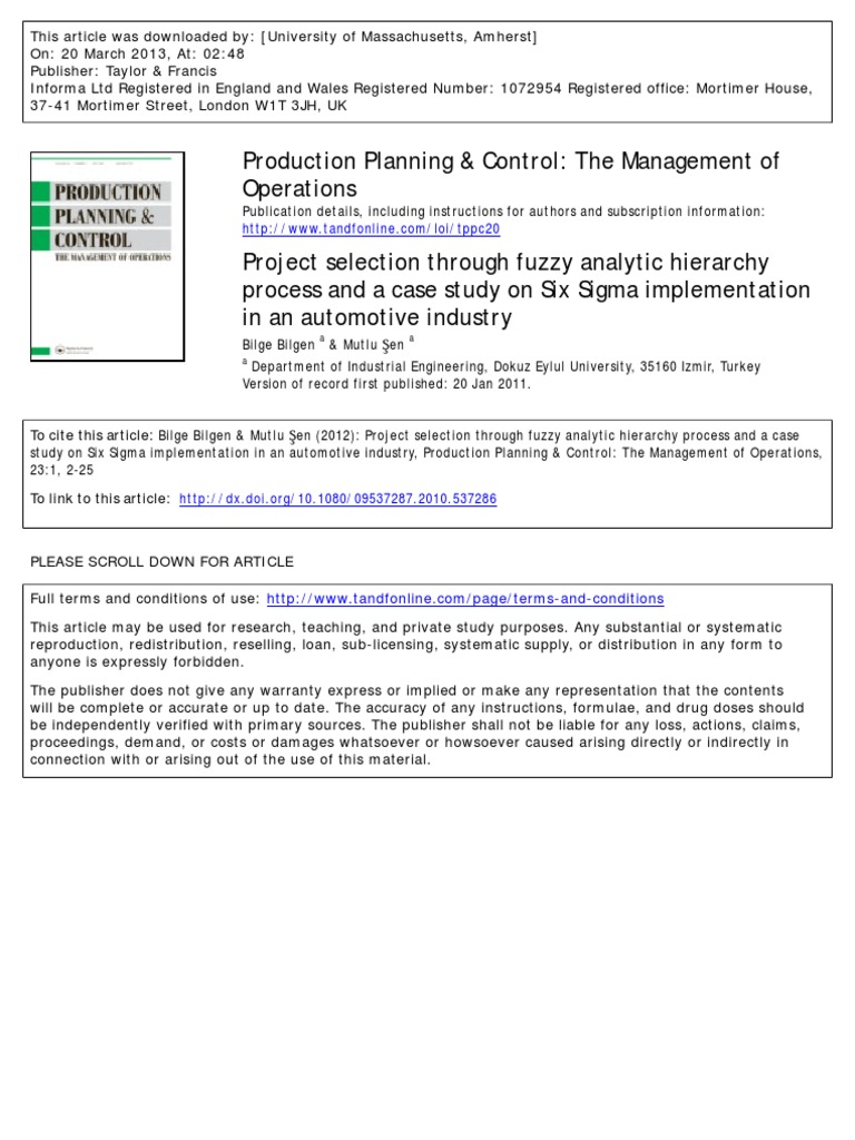 DMAIC Cycle | PDF | Six Sigma | Methodology