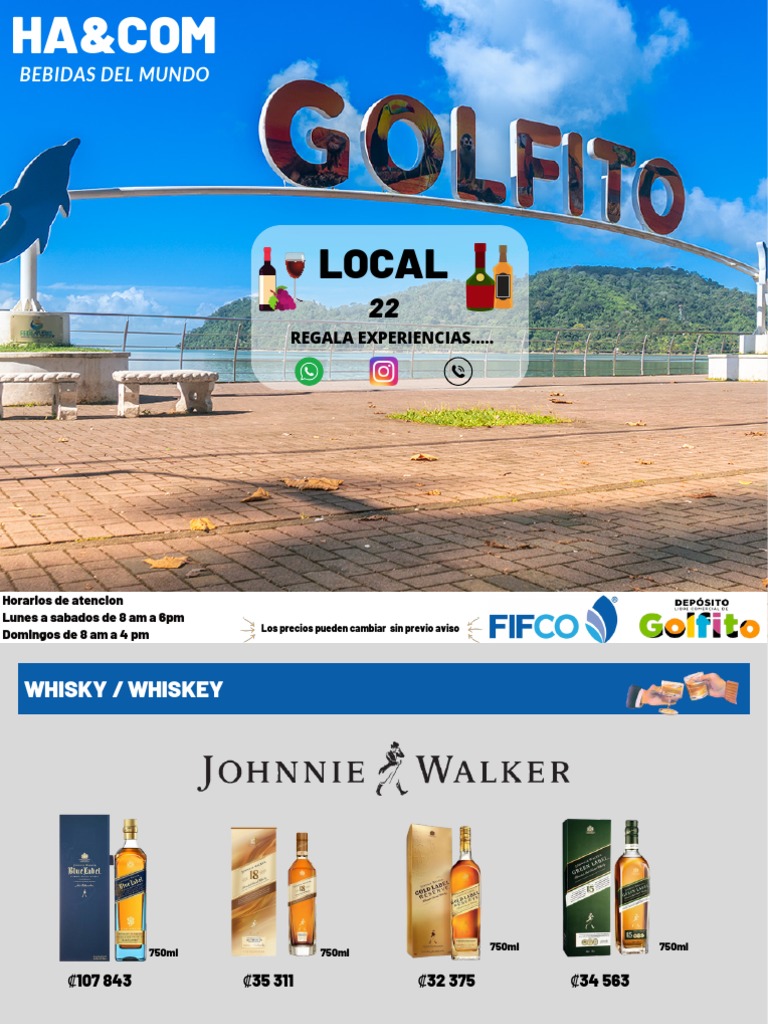 Catálogo de vinos y licores local 22 | PDF