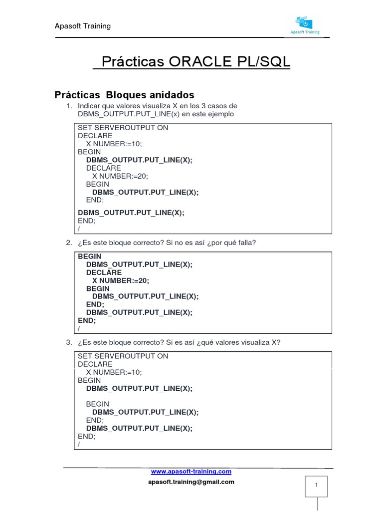 4-Practica Bloques Anidados | PDF | Ingeniería de software | Software propietario