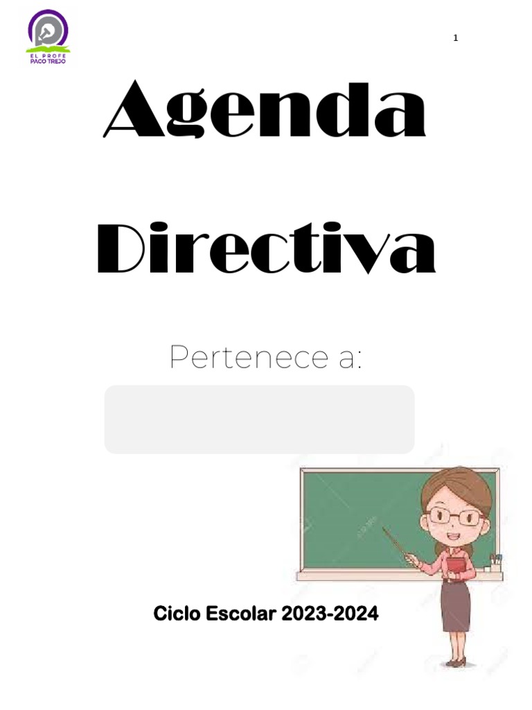 Agenda Directora 2023-2024 | PDF | Educación primaria