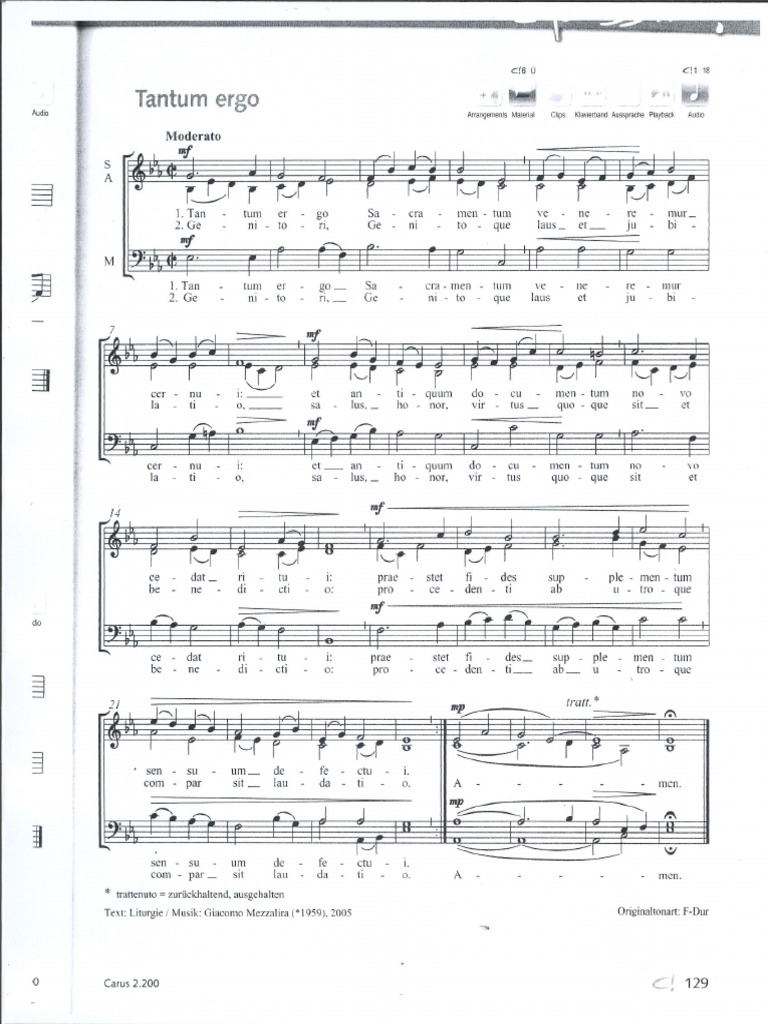 G. Mezzalira - Tantum Ergo | PDF