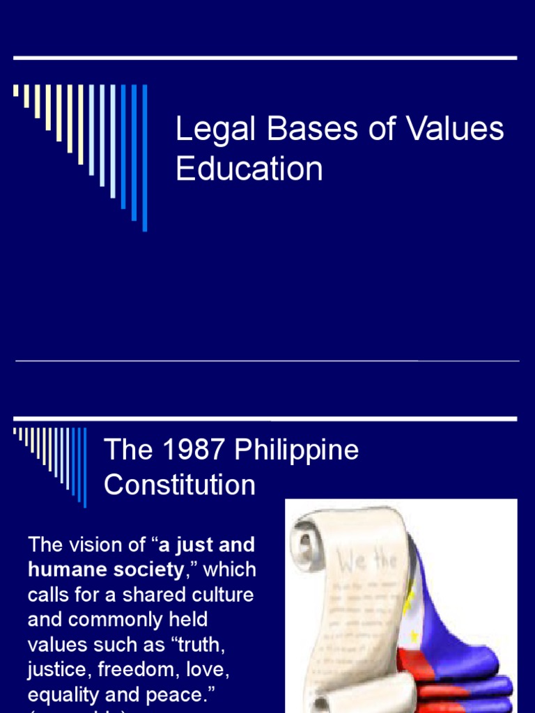 Legal Foundations of Values Education | PDF