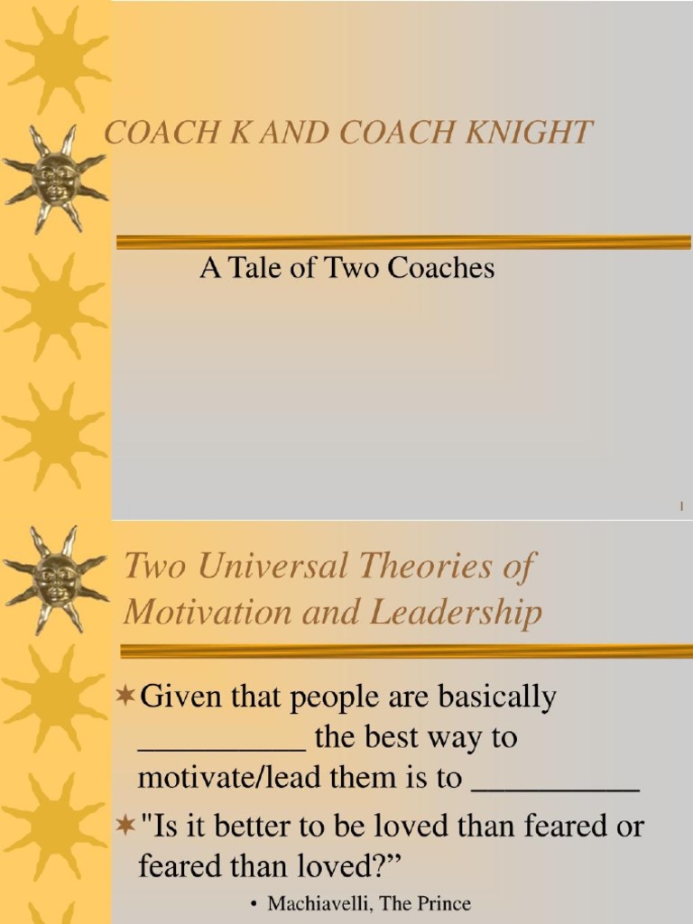 Coach K & Coach Knight | PDF