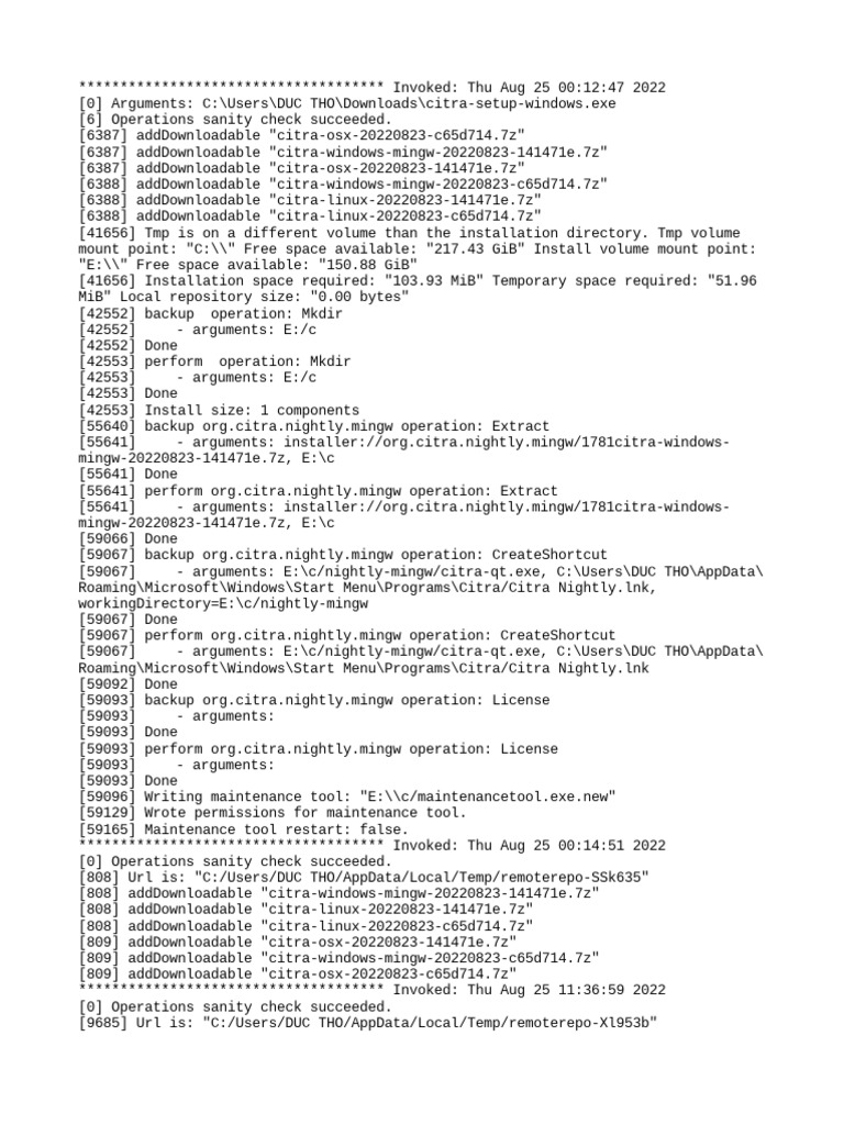 Installation Log | Download Free PDF | Computer Architecture | Computer ...