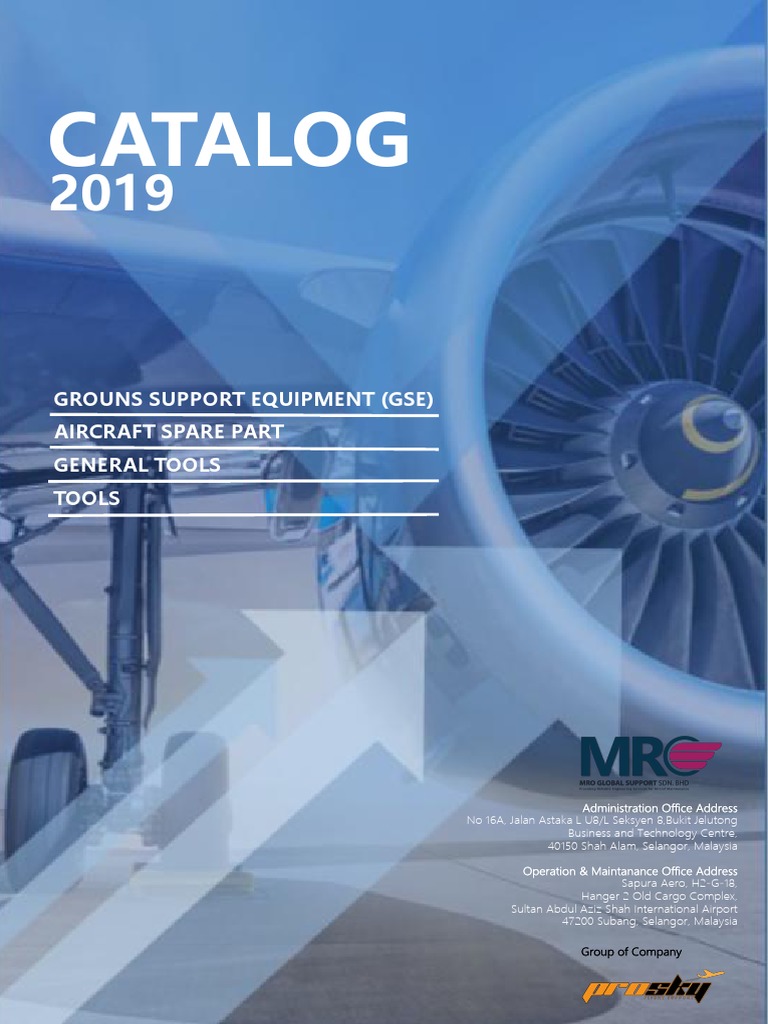 GSE and MRO Spare Parts Catalogue | PDF | Aircraft | Mechanical Engineering