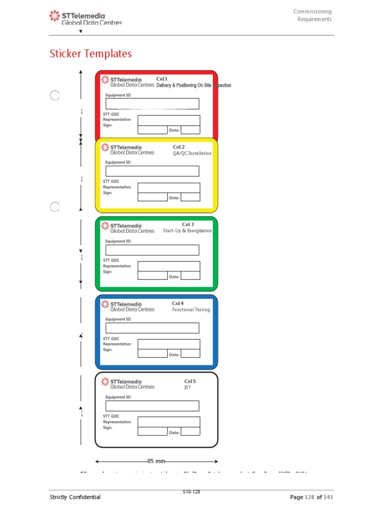 Commissioning Sticker | PDF