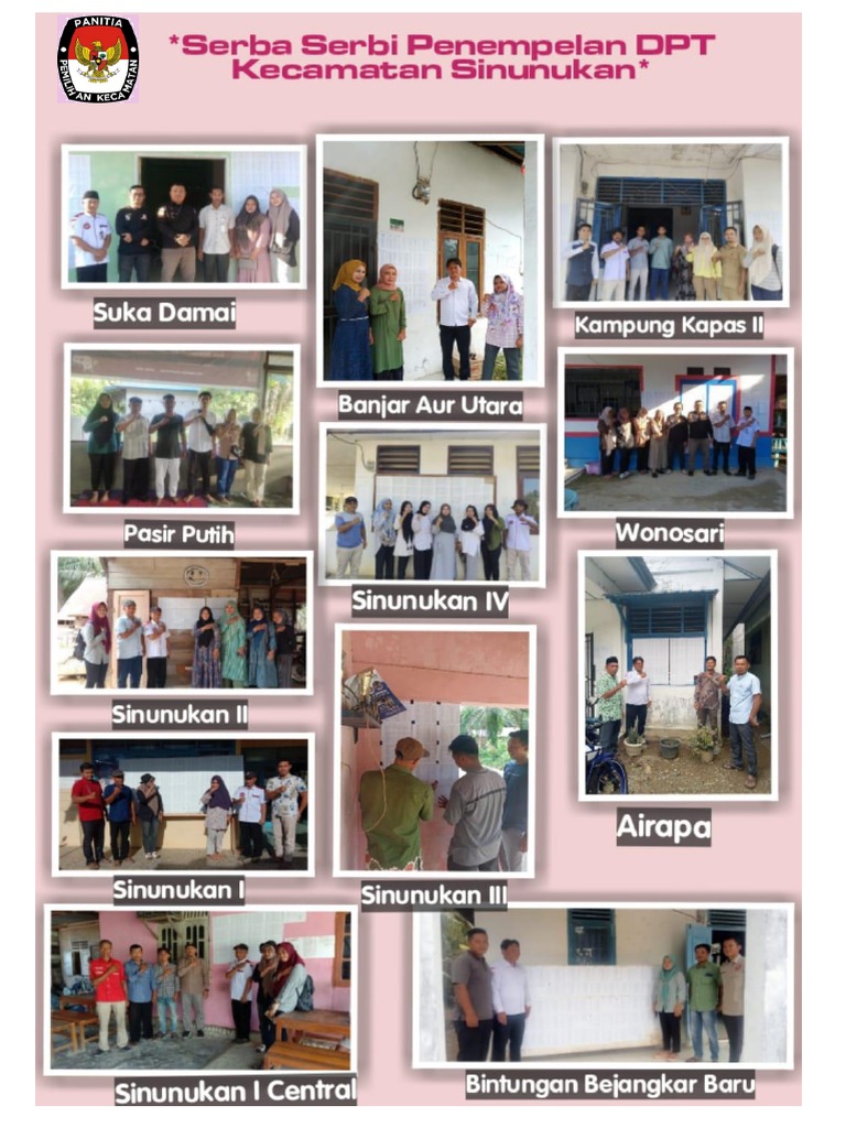 Penempelan DPT Kec. Sinunukan | PDF