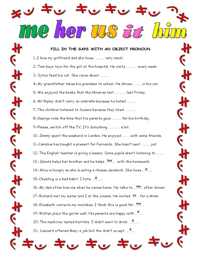 Object Pronouns b05 | PDF