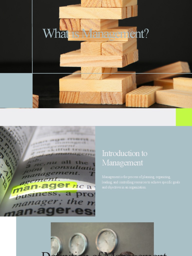 What Is Management 1 | PDF