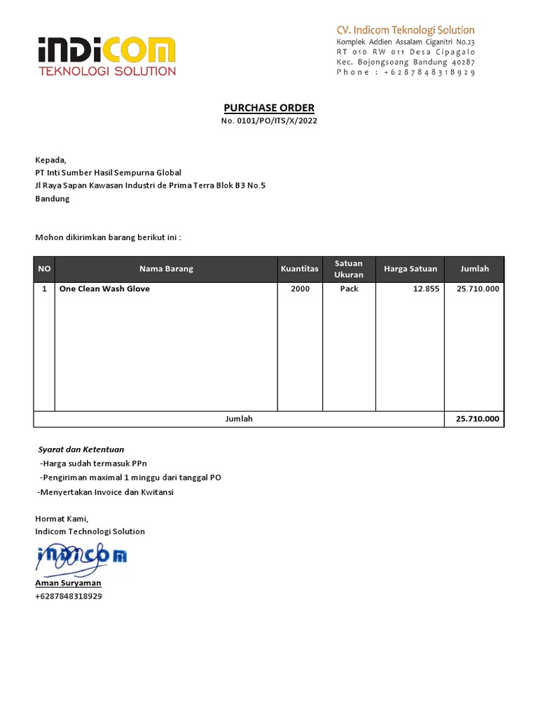 PO One Med | PDF