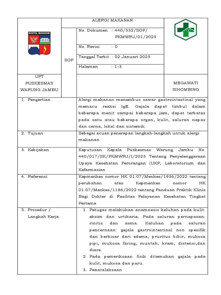 Alergi Makanan | PDF