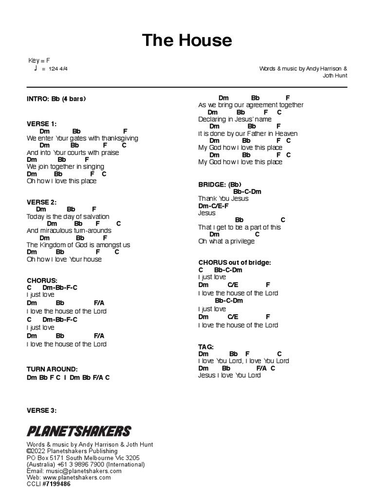 The House Chart | PDF | Song Structure