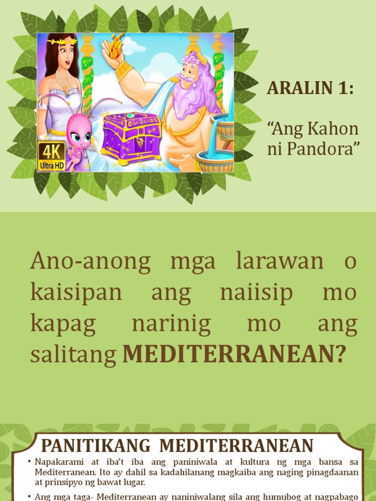 ARALIN 1 Ang Kahon Ni Pandora PPT 10 | PDF