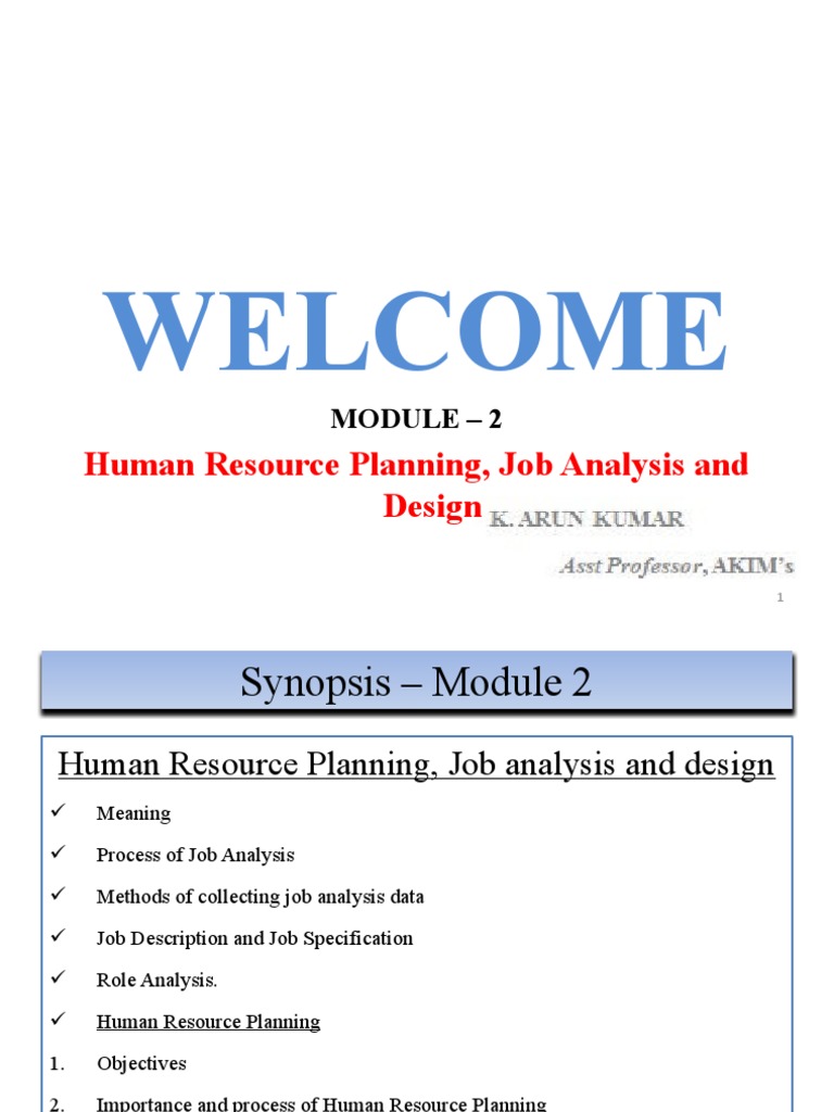HRM Module-2 | PDF