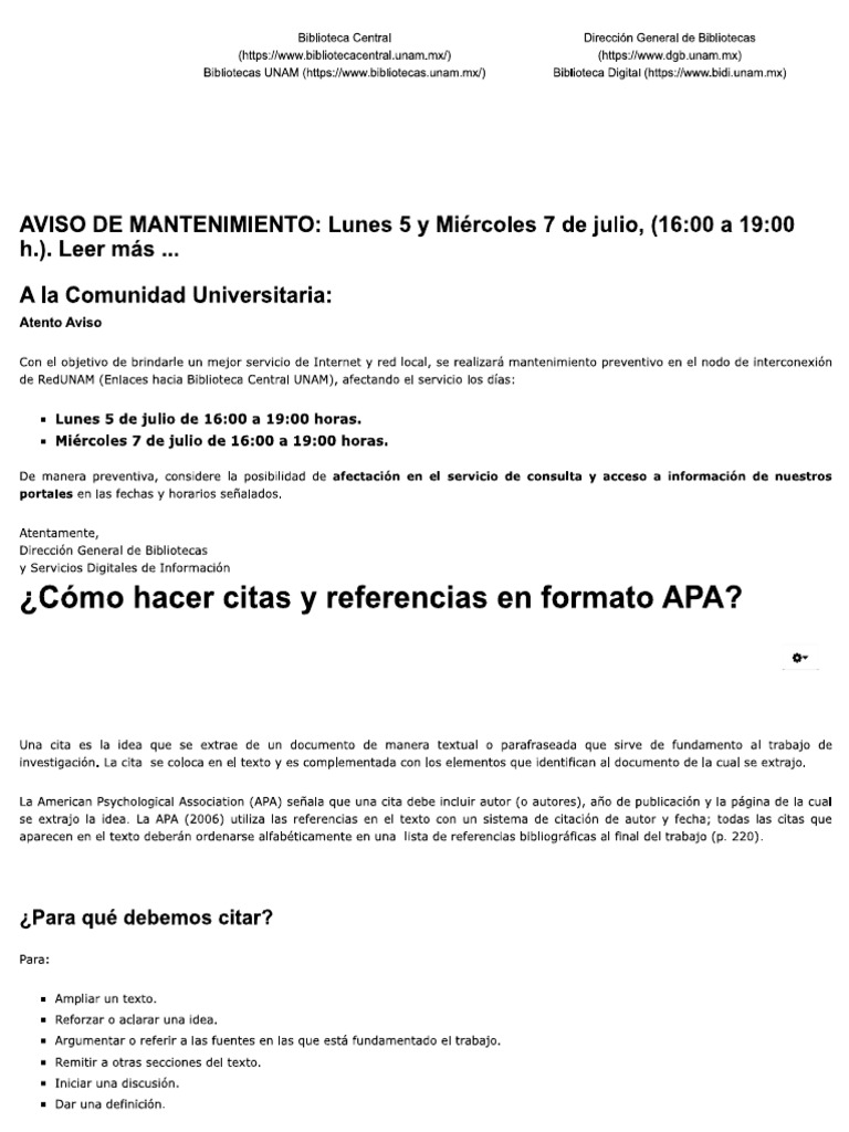 Cómo Hacer Citas y Referencias en Formato APA | PDF Cómo Hacer Citas y Referencias en Formato APA | PDF