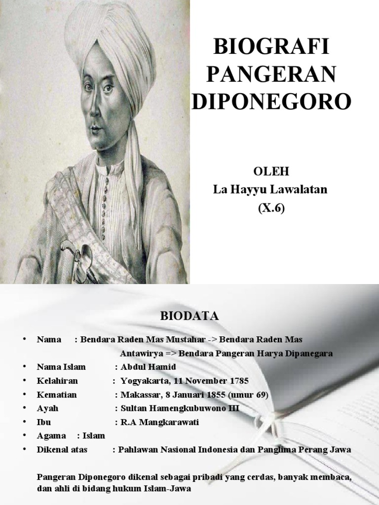 Biografi Pangeran Diponegoro | PDF